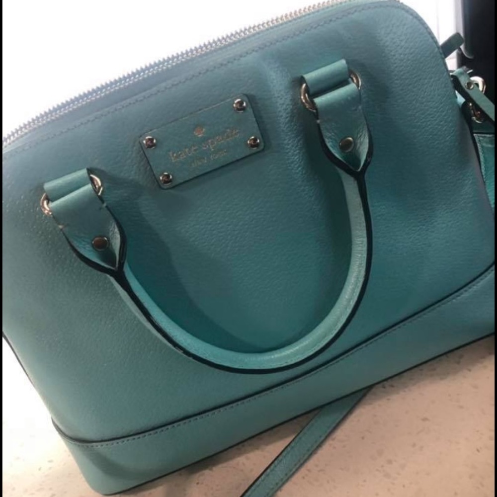 Kate Spade Rachelle Blue Wellesley Handbag - Gem